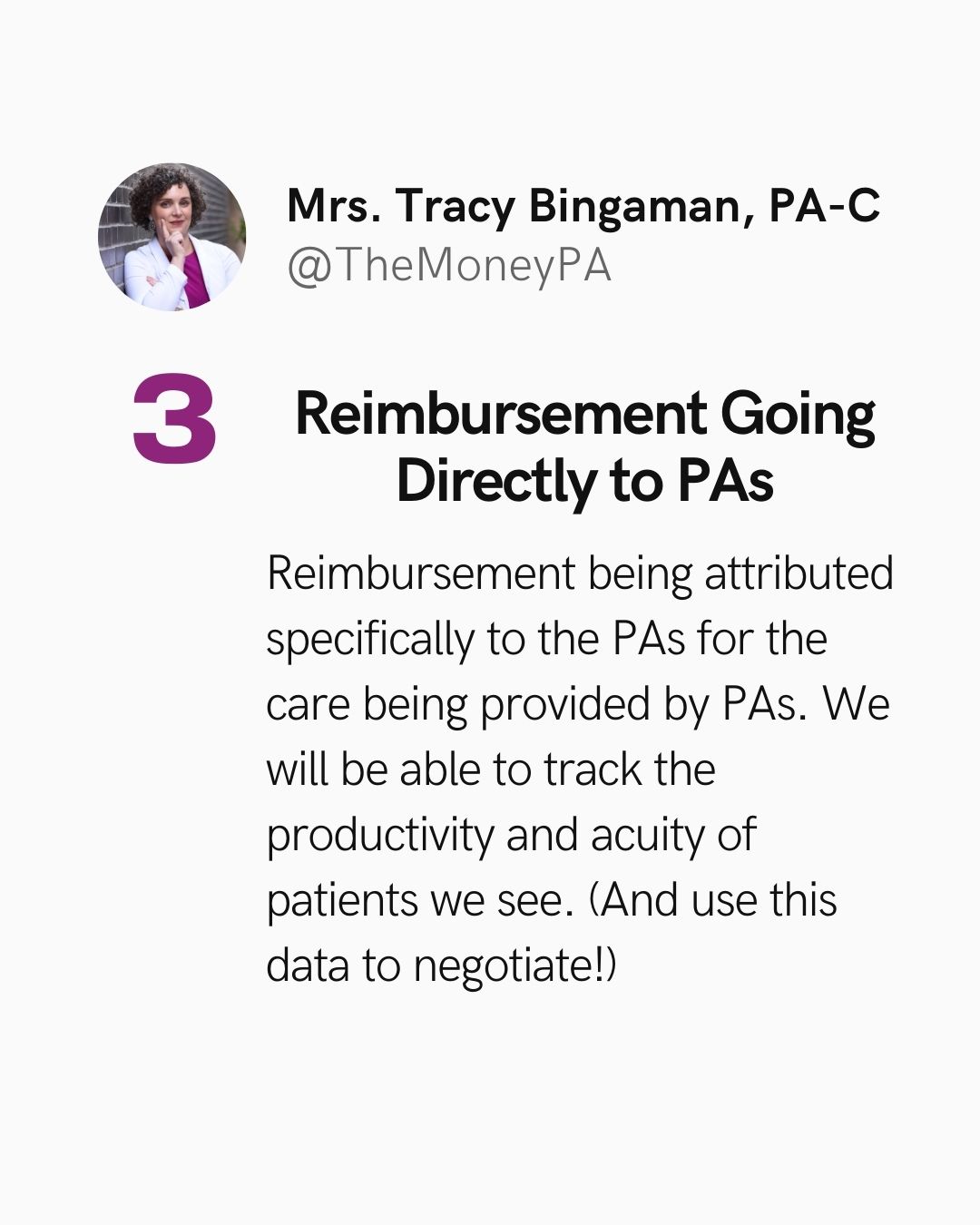 The Future of the PA Profession | tracybingaman.com