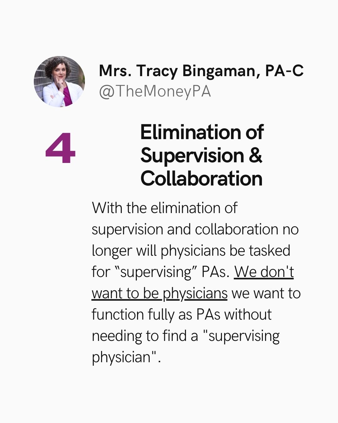 The Future of the PA Profession | tracybingaman.com